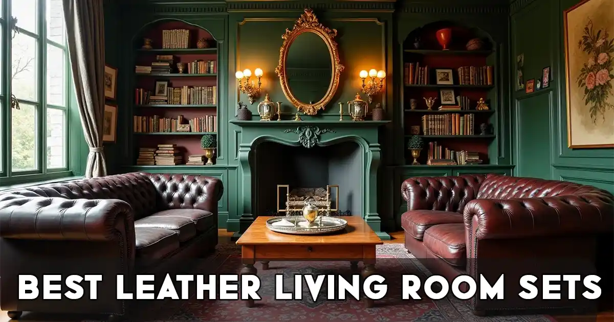 10 Best Leather Living Room Sets In 2025 - Decorateva
